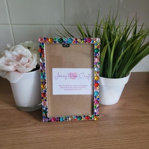 Colourful Rhinestone Crystal Photo Frame 4 X 6 Inches - Etsy