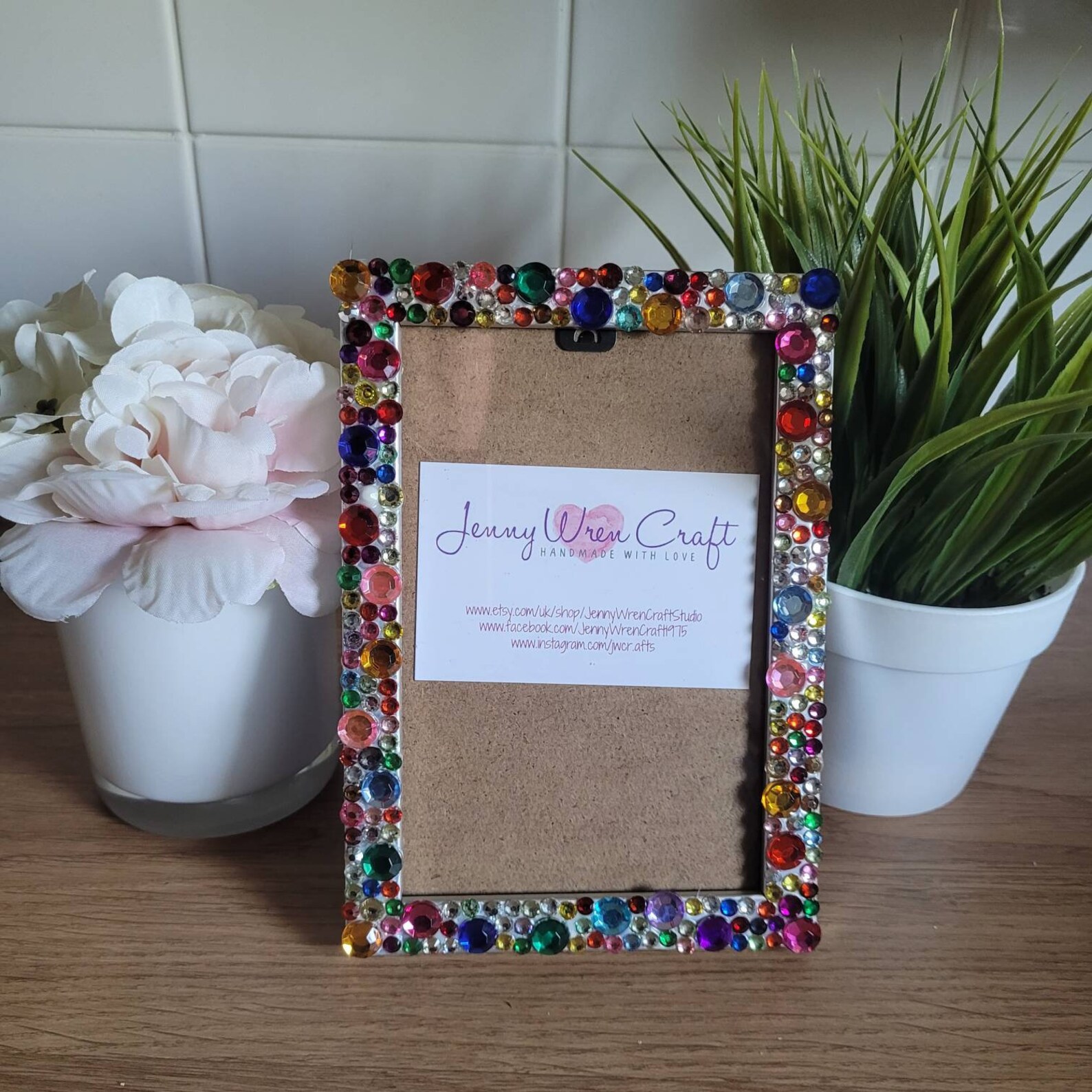 Colourful Rhinestone Crystal Photo Frame 4 X 6 Inches - Etsy