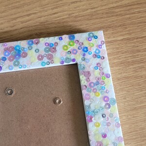 Tiny Neutral Iridescent Sequins Photo Frame 4 X 6 Inches - Etsy