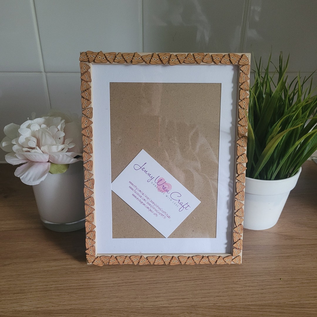 Emoji Poo Large Clay Slices Photo Frame 6 X 8 Inches - Etsy