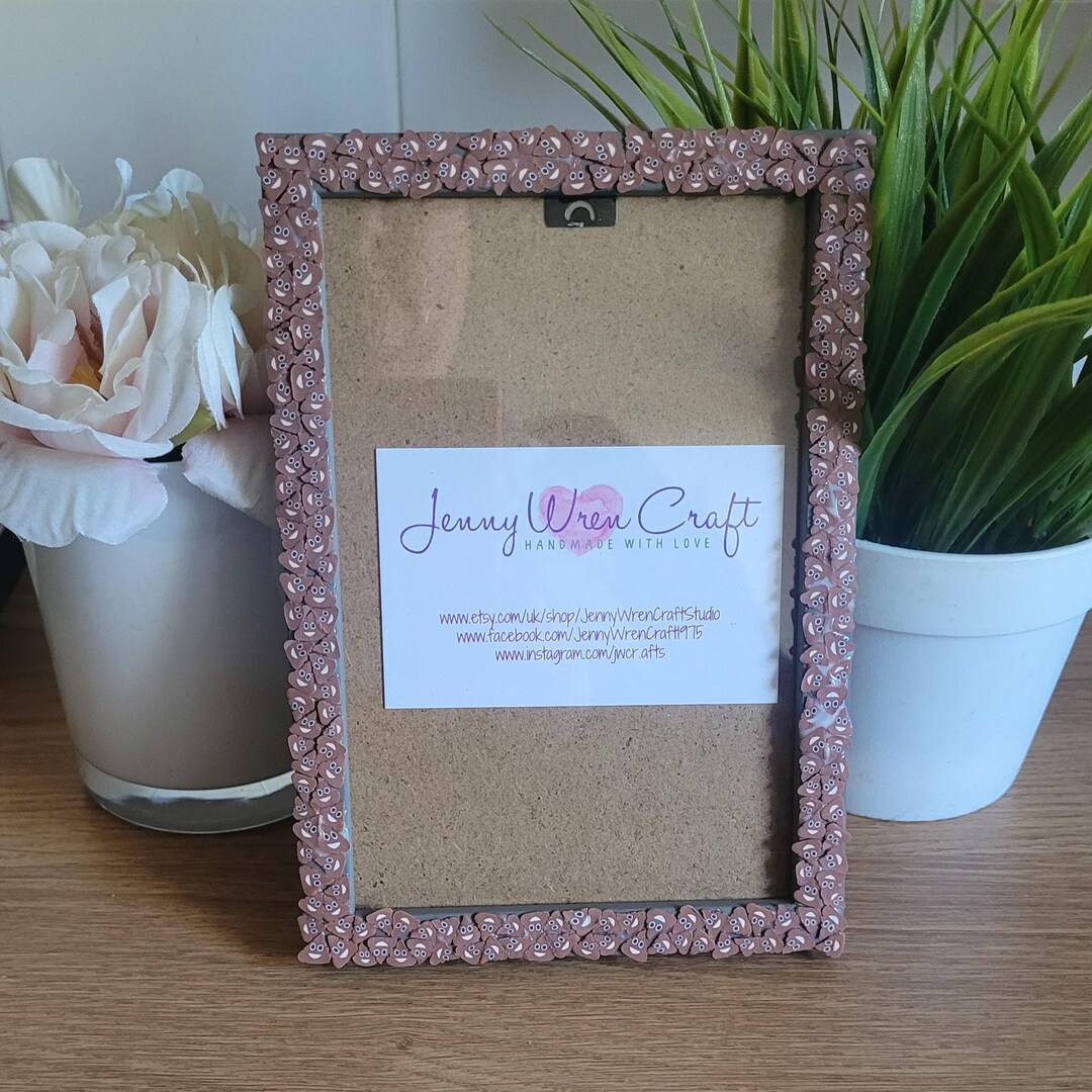 Brown Emoji Poo Clay Slices Photo Frame 4 X 6 Inches - Etsy