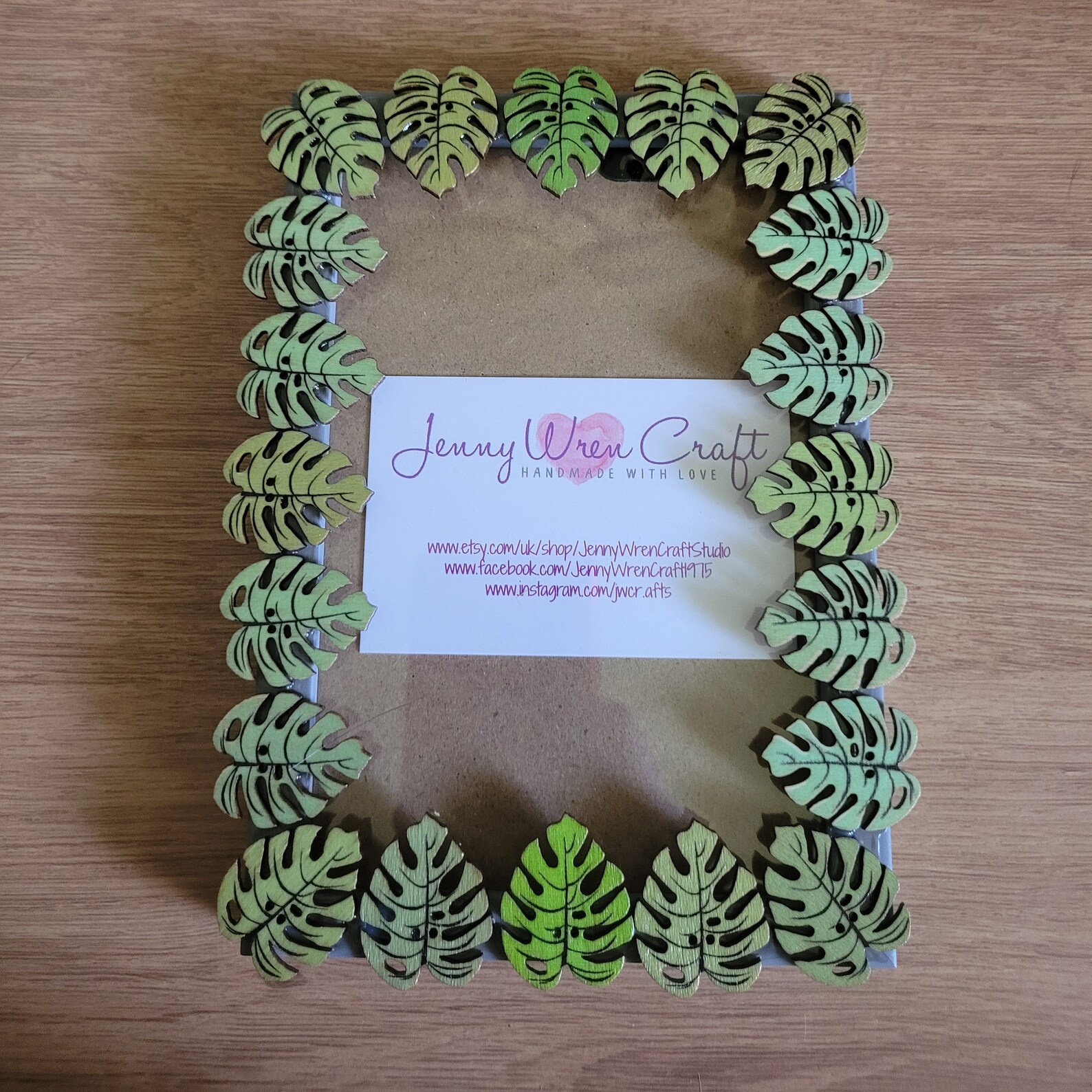 Colourful Wooden Leaf Button Photo Frame 4 X 6 Inches - Etsy