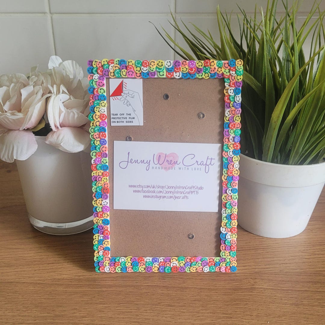 Colourful Clay Smiley Faces Slices Photo Frame 4 X 6 Inches - Etsy