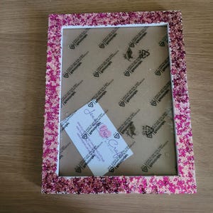 Pink Ribbon Glitter Photo Frame 6 X 8 Inches - Etsy