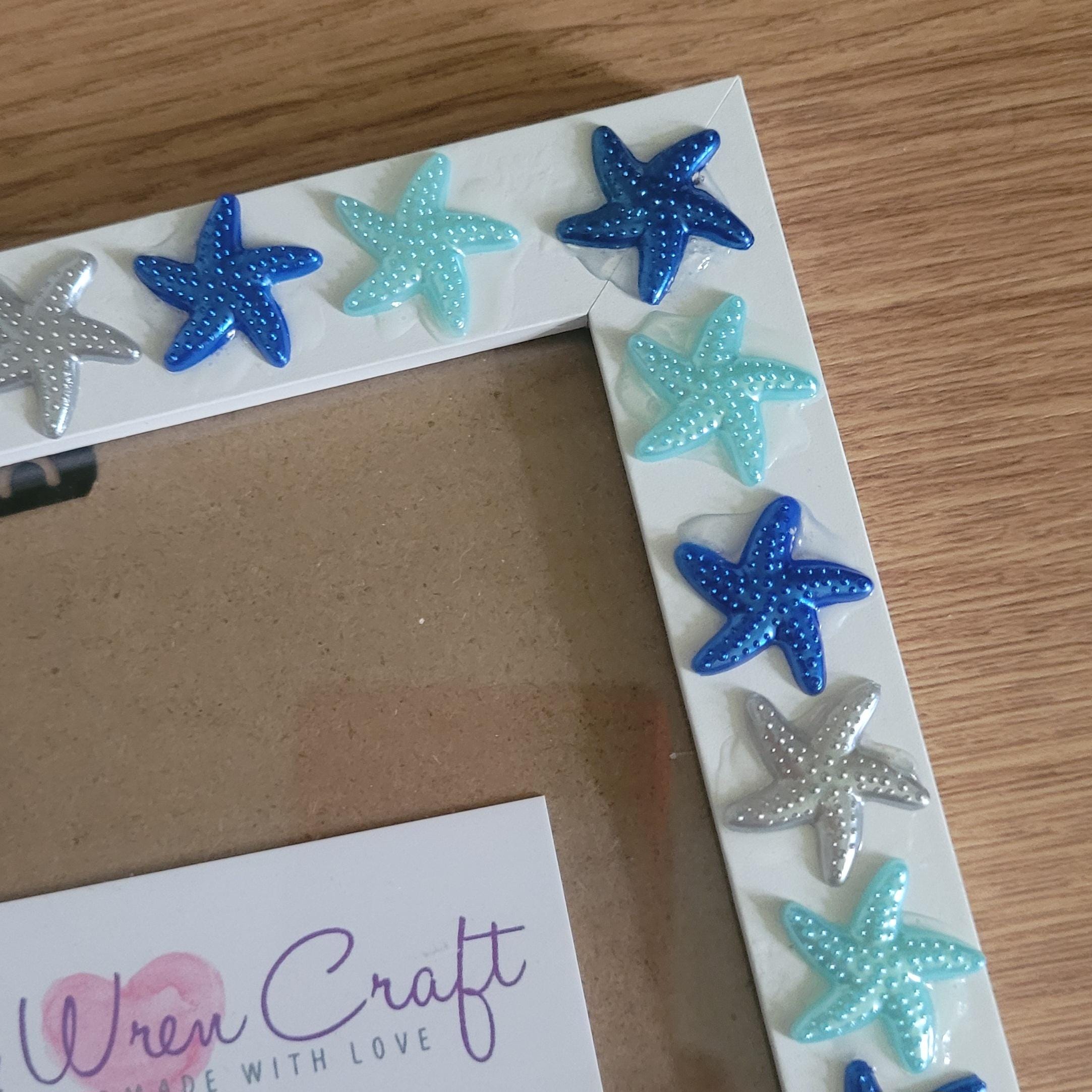 Blue Resin Starfish Decals Photo Frame 5 X 7 Inches - Etsy