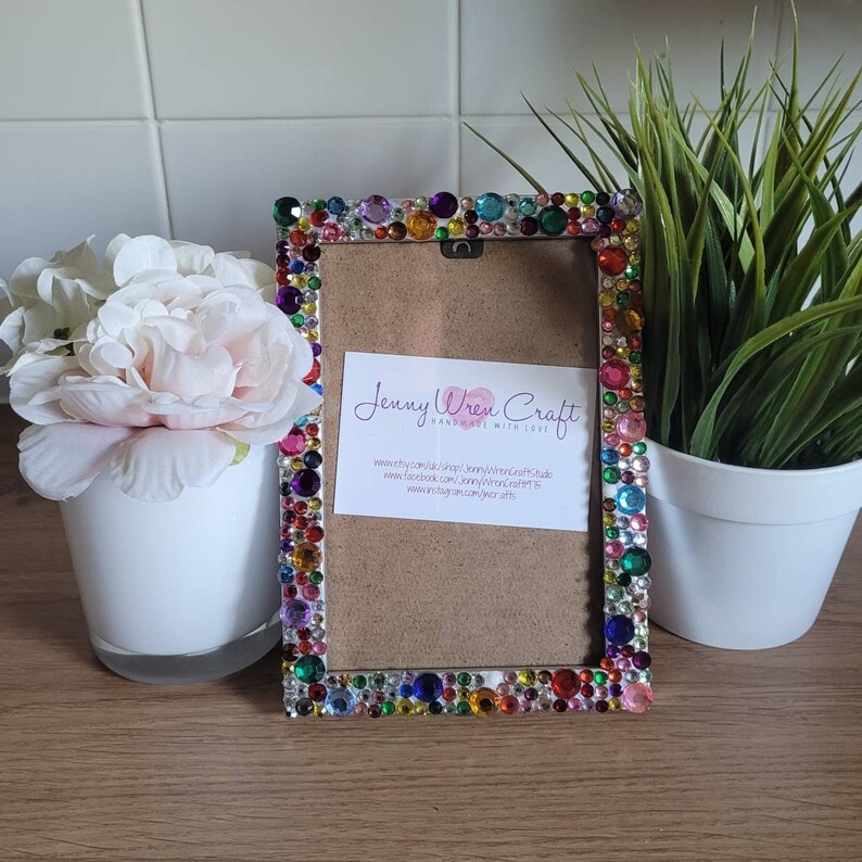 Colourful Rhinestone Crystal Photo Frame 4 X 6 Inches - Etsy