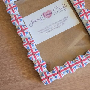 Wooden Union Jack Button Photo Frame 4 X 6 Inches - Etsy UK