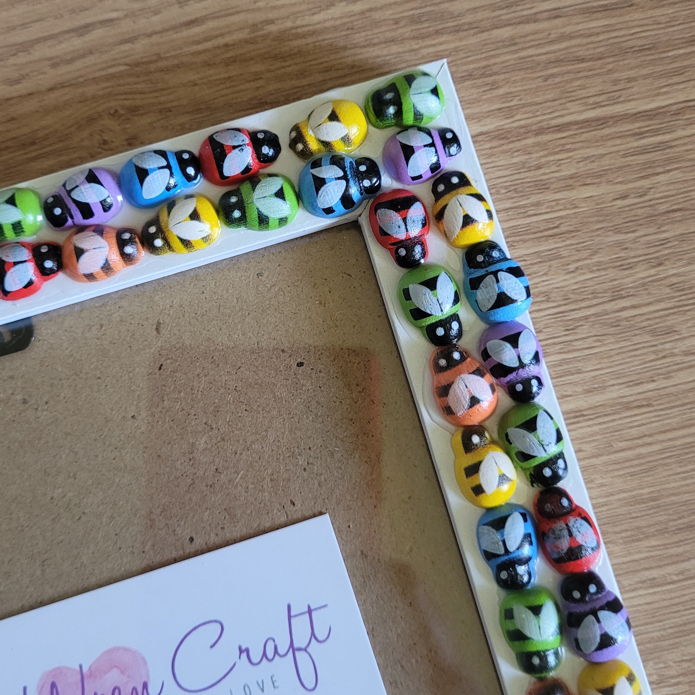 Rainbow Wooden Bumble Bee Decal Photo Frame 5 X 7 Inches - Etsy