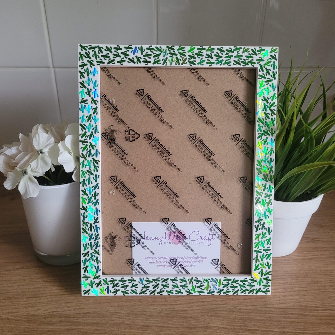 Green Cactus Confetti Photo Frame 6 X 8 Inches - Etsy
