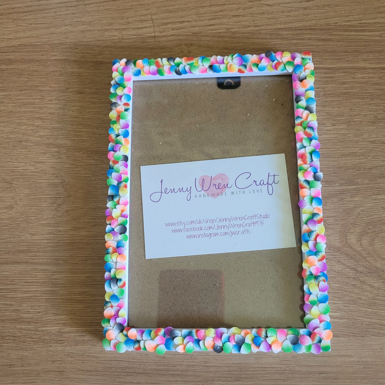 Colourful Feather Clay Slices Photo Frame 4 X 6 Inches - Etsy