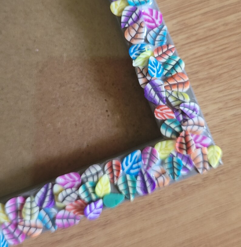 Colourful Fimo Leaves Slices Photo Frame 4 X 6 Inches - Etsy