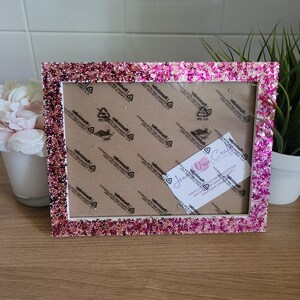Pink Ribbon Glitter Photo Frame 6 X 8 Inches - Etsy