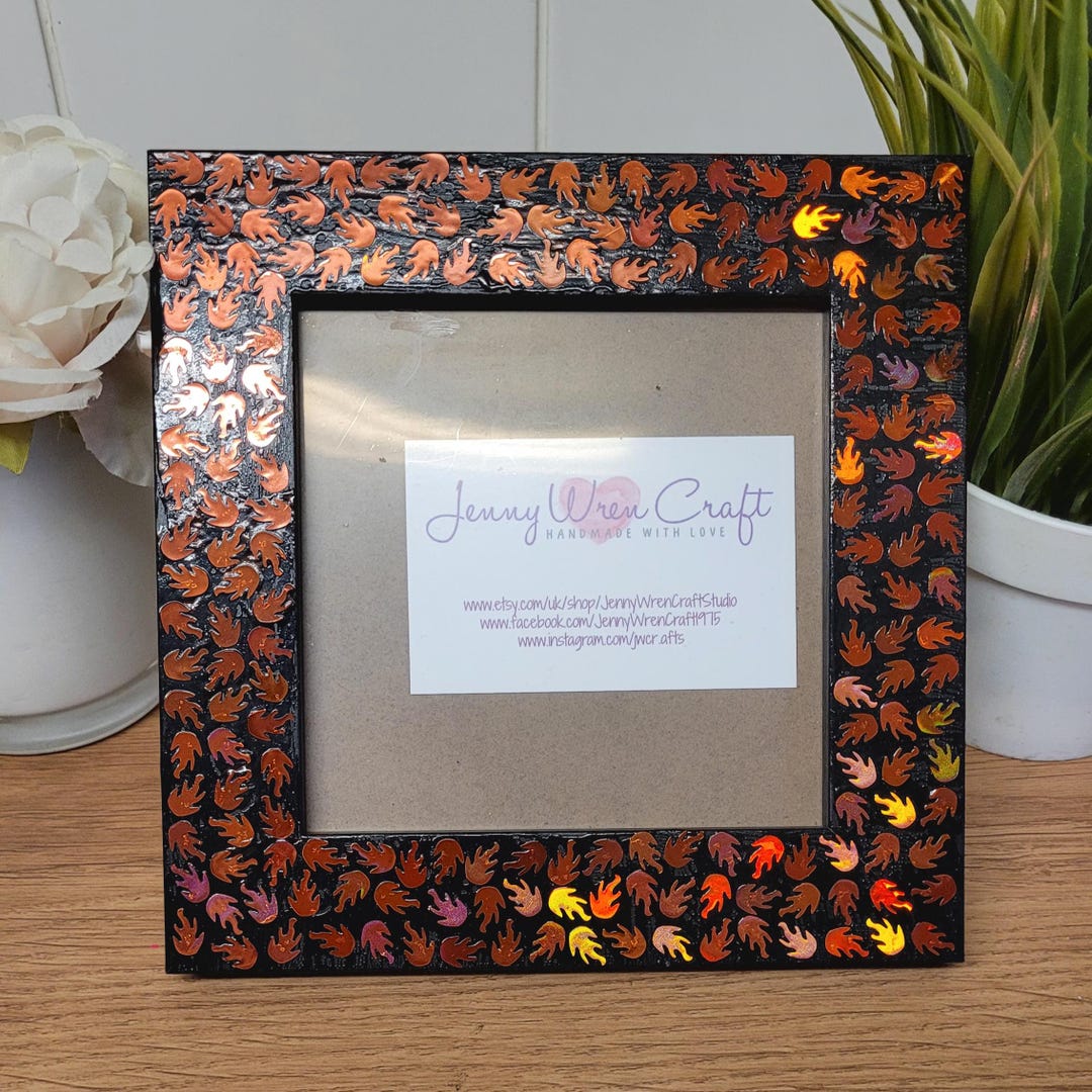 Bronze Flame Confetti Square Photo Frame 5 X 5 Inches - Etsy