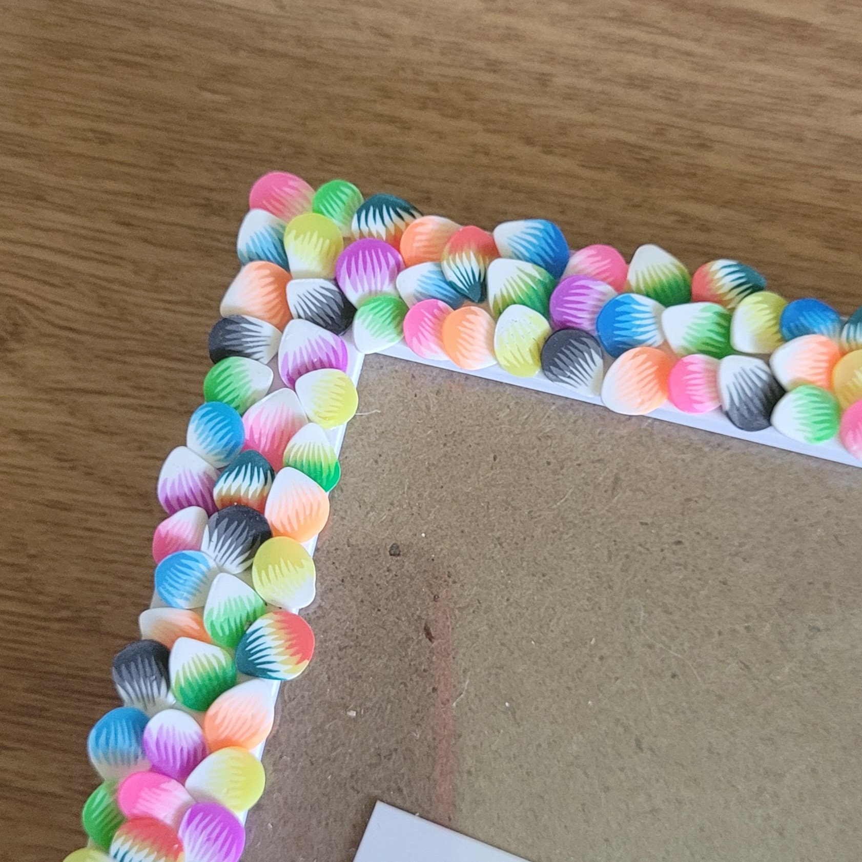 Colourful Feather Clay Slices Photo Frame 4 X 6 Inches - Etsy
