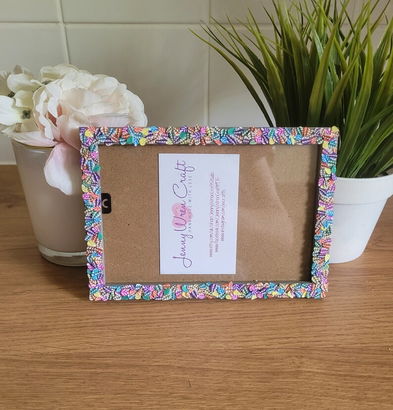 Colourful Fimo Leaves Slices Photo Frame 4 X 6 Inches - Etsy