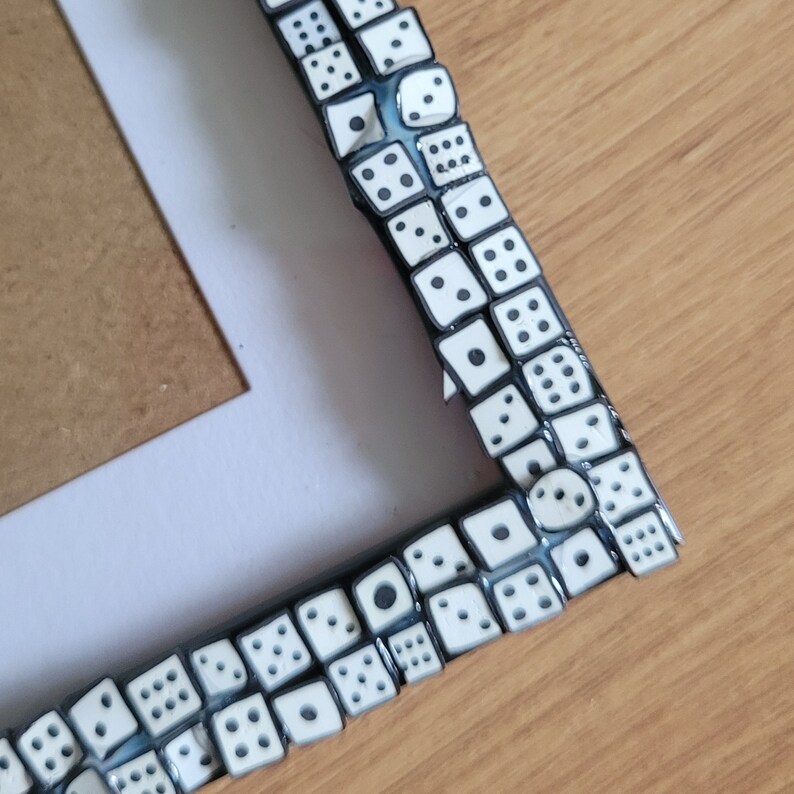 Monochrome Dice Clay Slices Photo Frame 6 X 8 Inches - Etsy