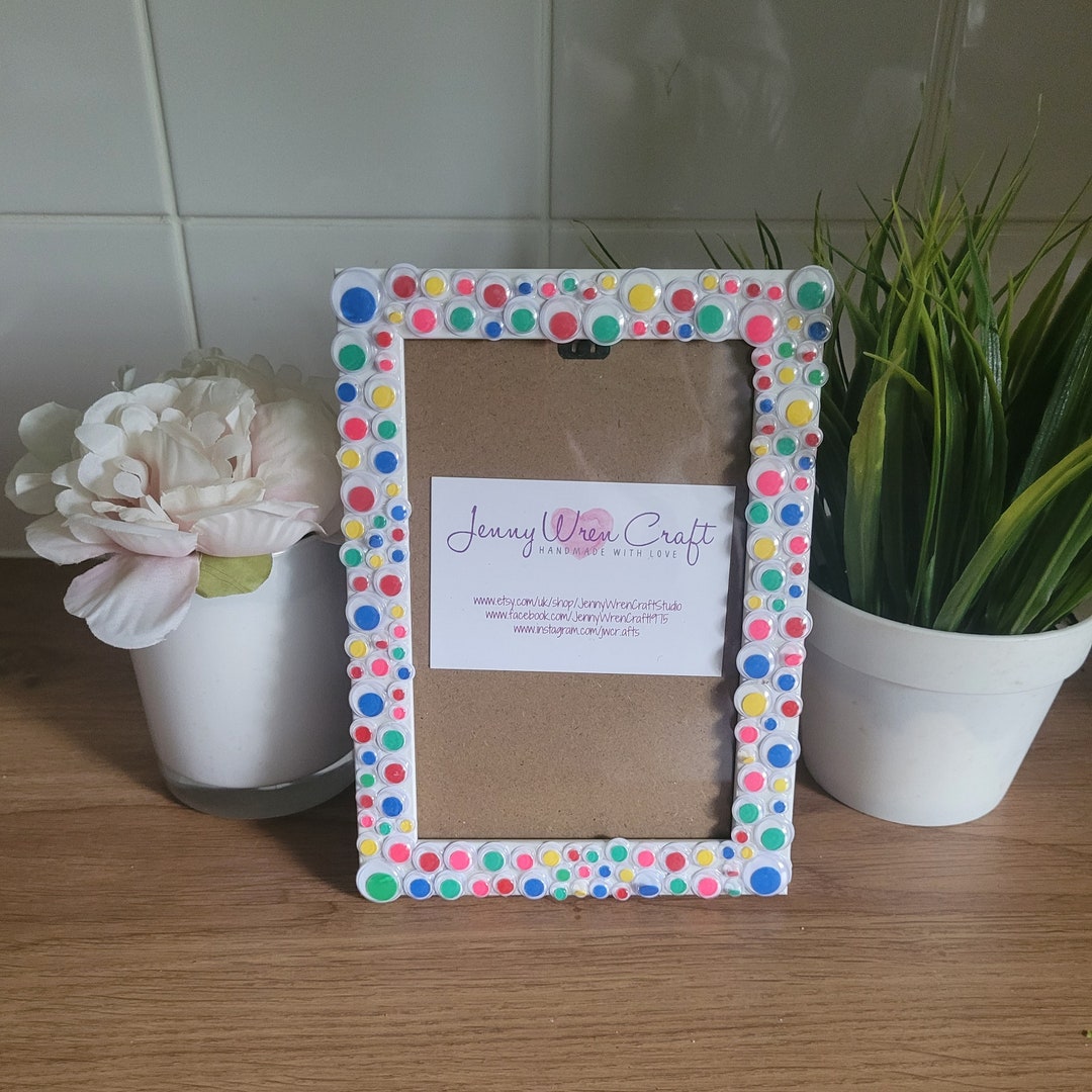Colourful Goggle Eyes Photo Frame 4 X 6 Inches - Etsy