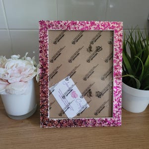 Pink Ribbon Glitter Photo Frame 6 X 8 Inches - Etsy