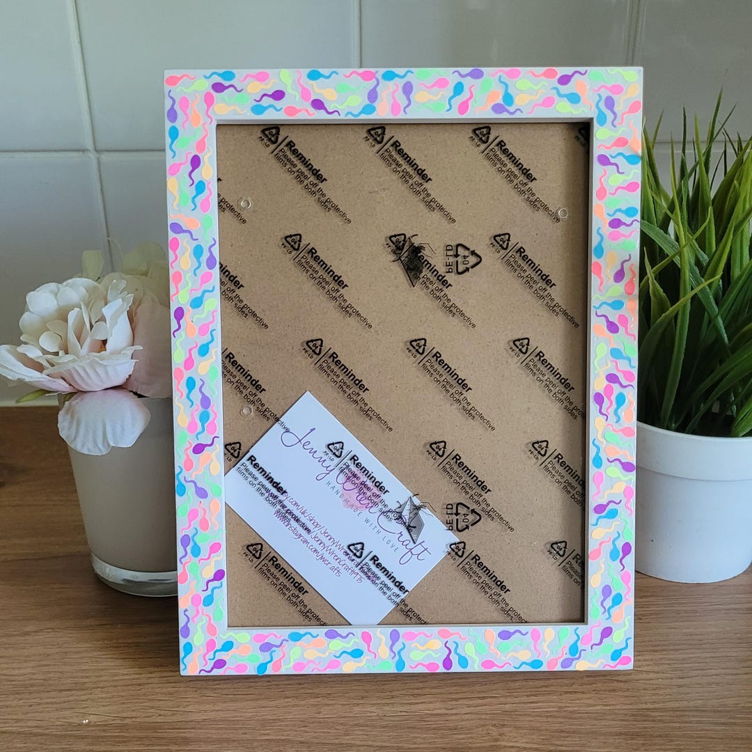 Colourful Neon Swimmers Confetti Photo Frame 6 X 8 Inches - Etsy
