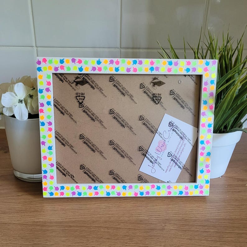 Colourful Neon Middle Finger Confetti Photo Frame 6 X 8 Inches - Etsy
