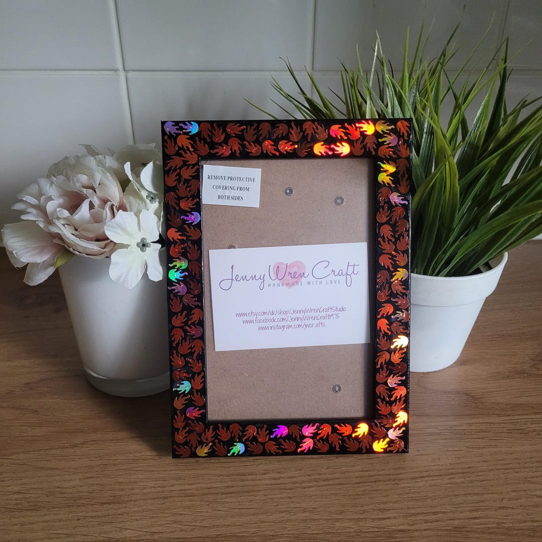 Bronze Flame Confetti Photo Frame 4 X 6 Inches - Etsy