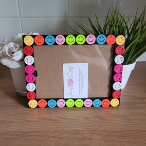 Colourful Acrylic Smiley Face Decals Photo Frame 5 X 7 Inches - Etsy
