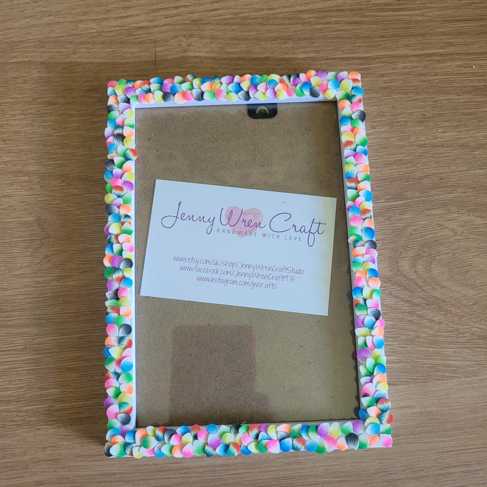 Colourful Feather Clay Slices Photo Frame 4 X 6 Inches - Etsy