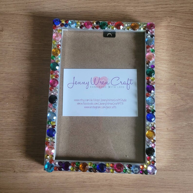 Colourful Rhinestone Crystal Photo Frame 4 X 6 Inches - Etsy