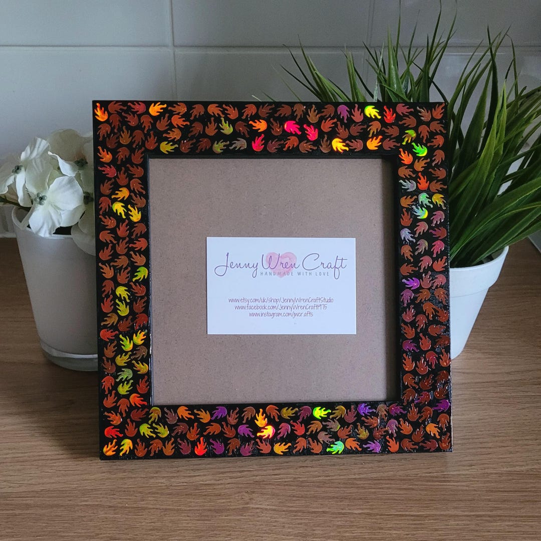 Bronze Flame Confetti Square Photo Frame 6 X 6 Inches - Etsy