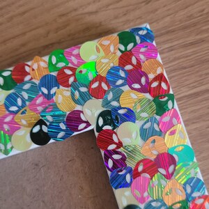 Colourful Alien Face Confetti Photo Frame 5 X 7 Inches - Etsy