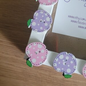 Colourful Wooden Apple Shaped Button Square Photo Frame 4 X 4 Inches - Etsy