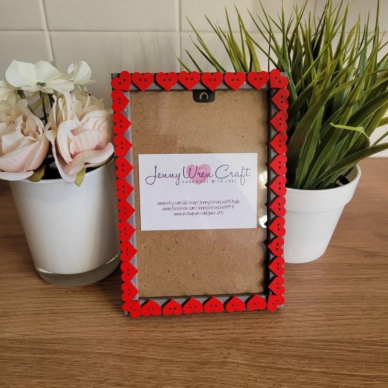 4 Inch Wooden Red Heart - Etsy