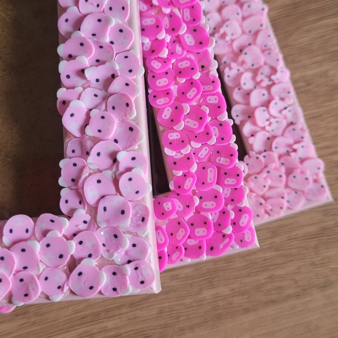 Pink Piggy Fimo Slices Photo Frame 4 X 6 Inches - Etsy