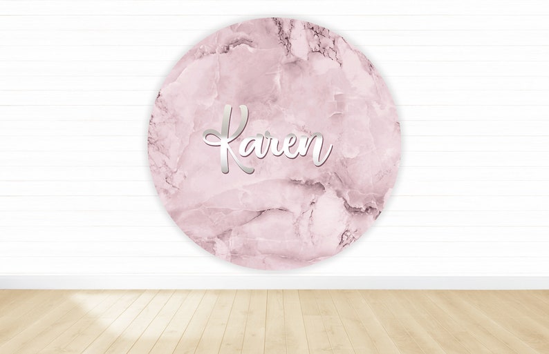 Marble Backdrop, Personalized, Printable, First Birthday, Digital ...
