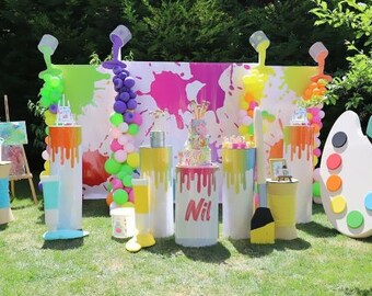 Paint Party Backdrop - Etsy