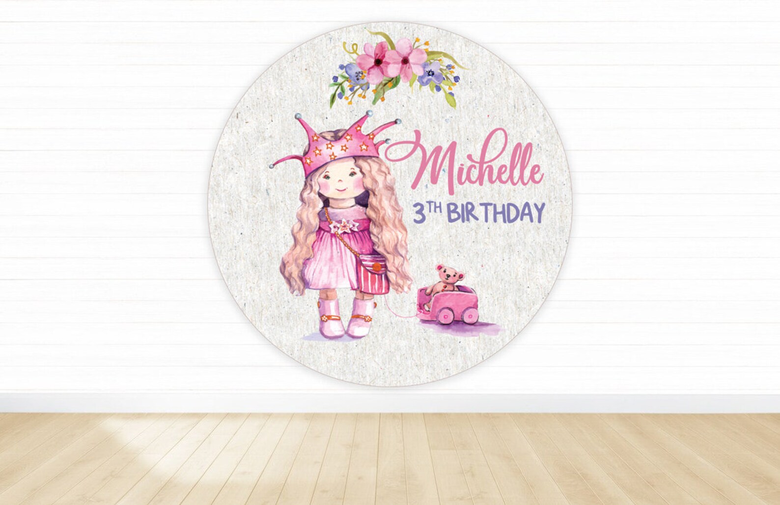 Cute Girl Theme Backdrop Cute Girl Backdrop Personalized - Etsy