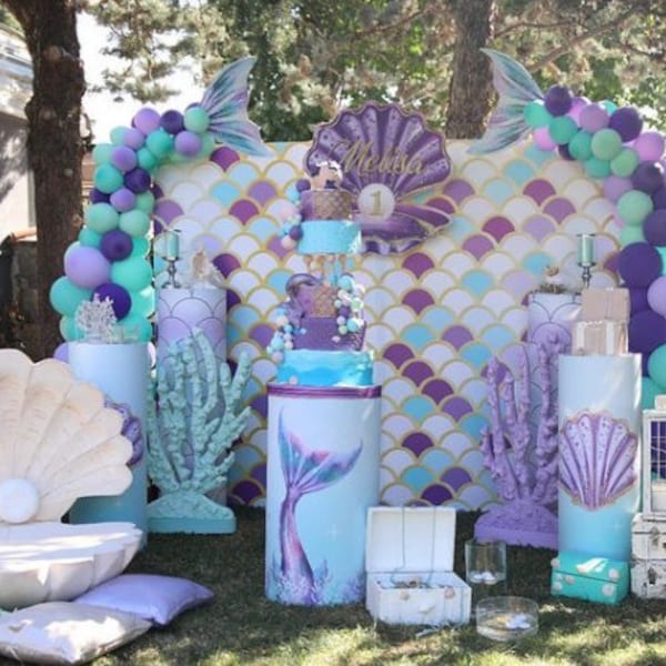 Mermaid Backdrop - Etsy