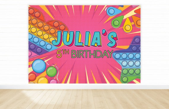 Printable Pop It Theme Backdrop Pop It Backdrop - Etsy