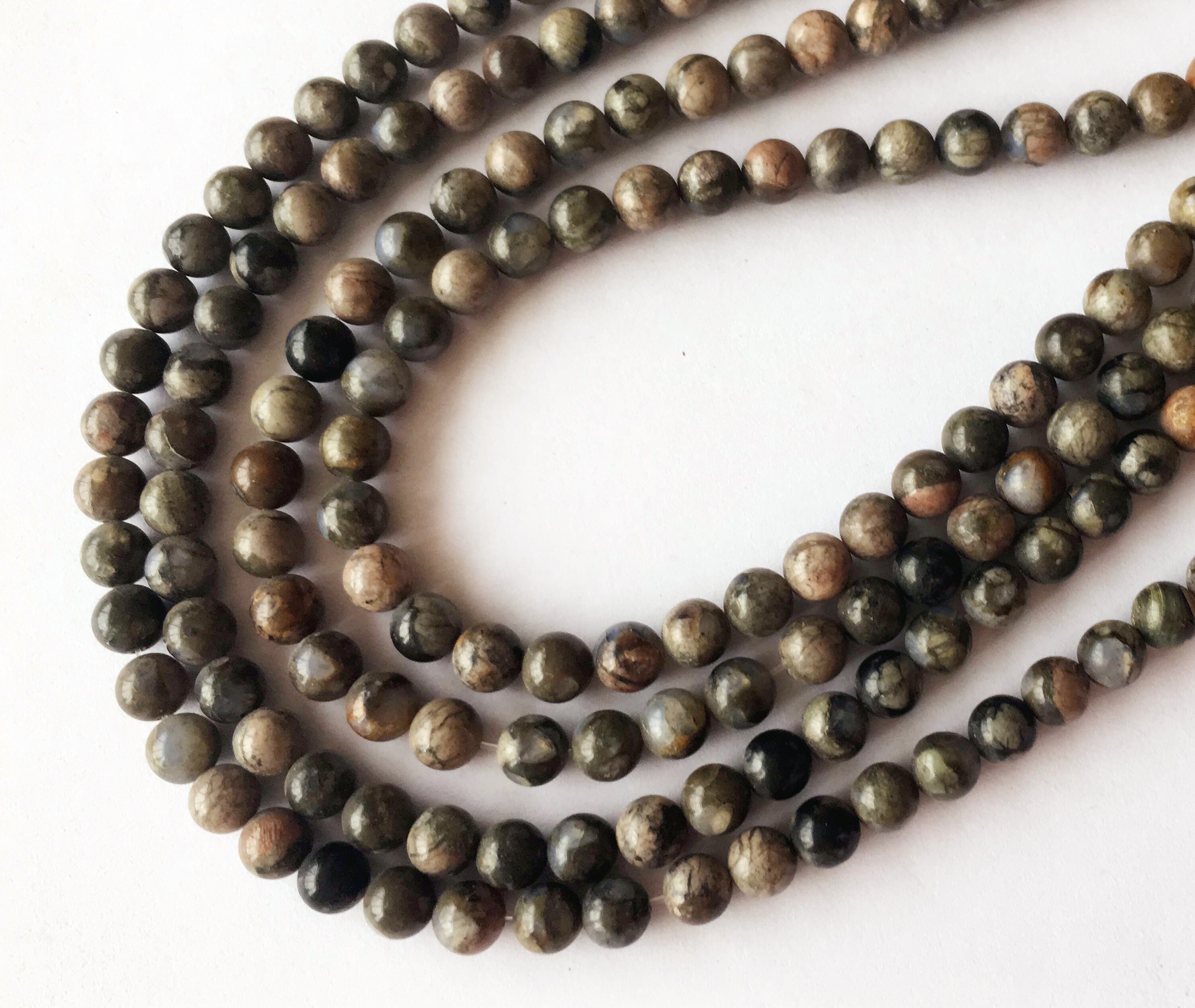 Natural Birdseye Rhyolite Smooth Round Beads4mm 6mm 8mm 10mm - Etsy