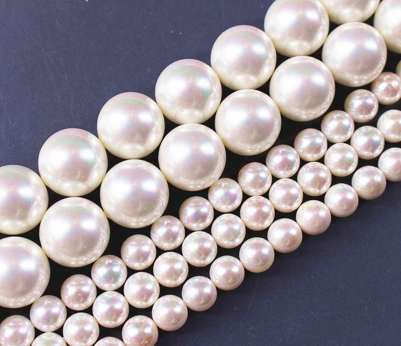 South Sea Shell Pearls Round Beads 2mm 3mm 4mm 6mm 8mm 10mm - Etsy