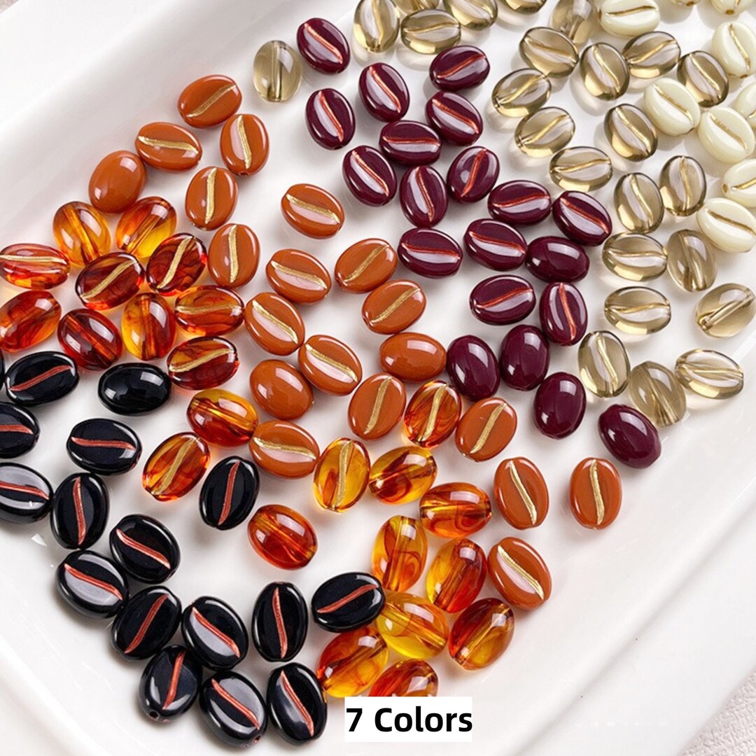 100g Coffee Beans Acrylic Loose Beads,diy Handmade Beading Materials ...