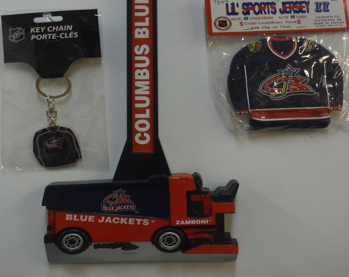 Columbus Blue Jackets Zamboni Ice Scraper and Key Chains - Etsy