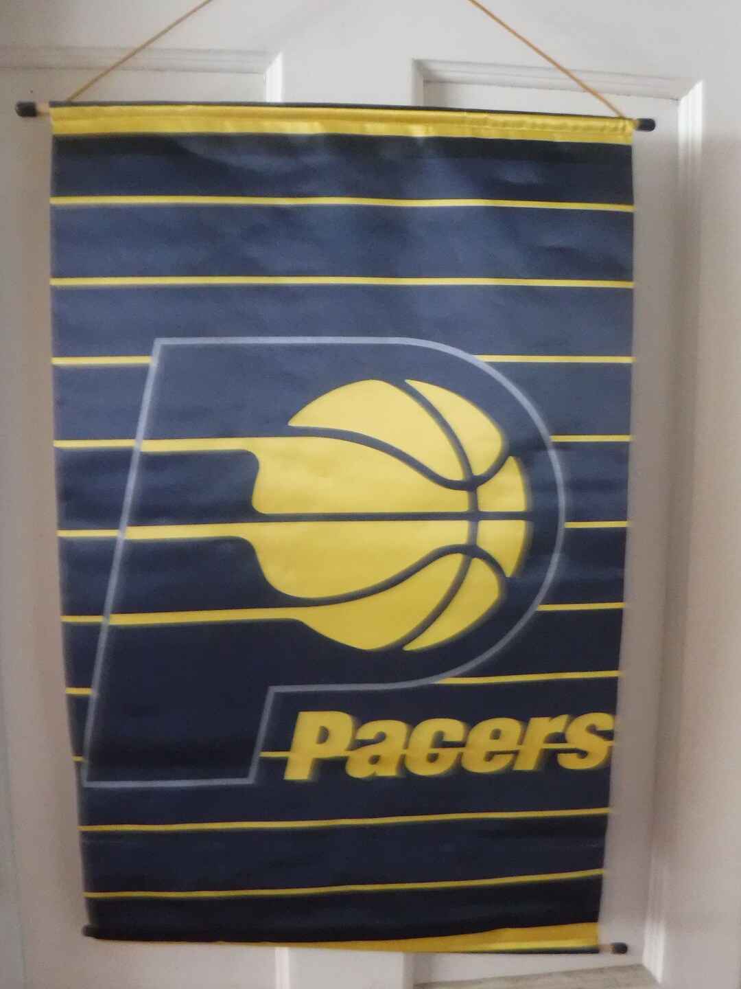 Indiana Pacers Satin Basketball Banner - Etsy