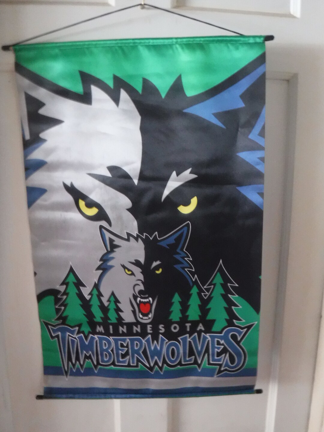 Minnesota Timberwolves Satin Basketball Banner - Etsy