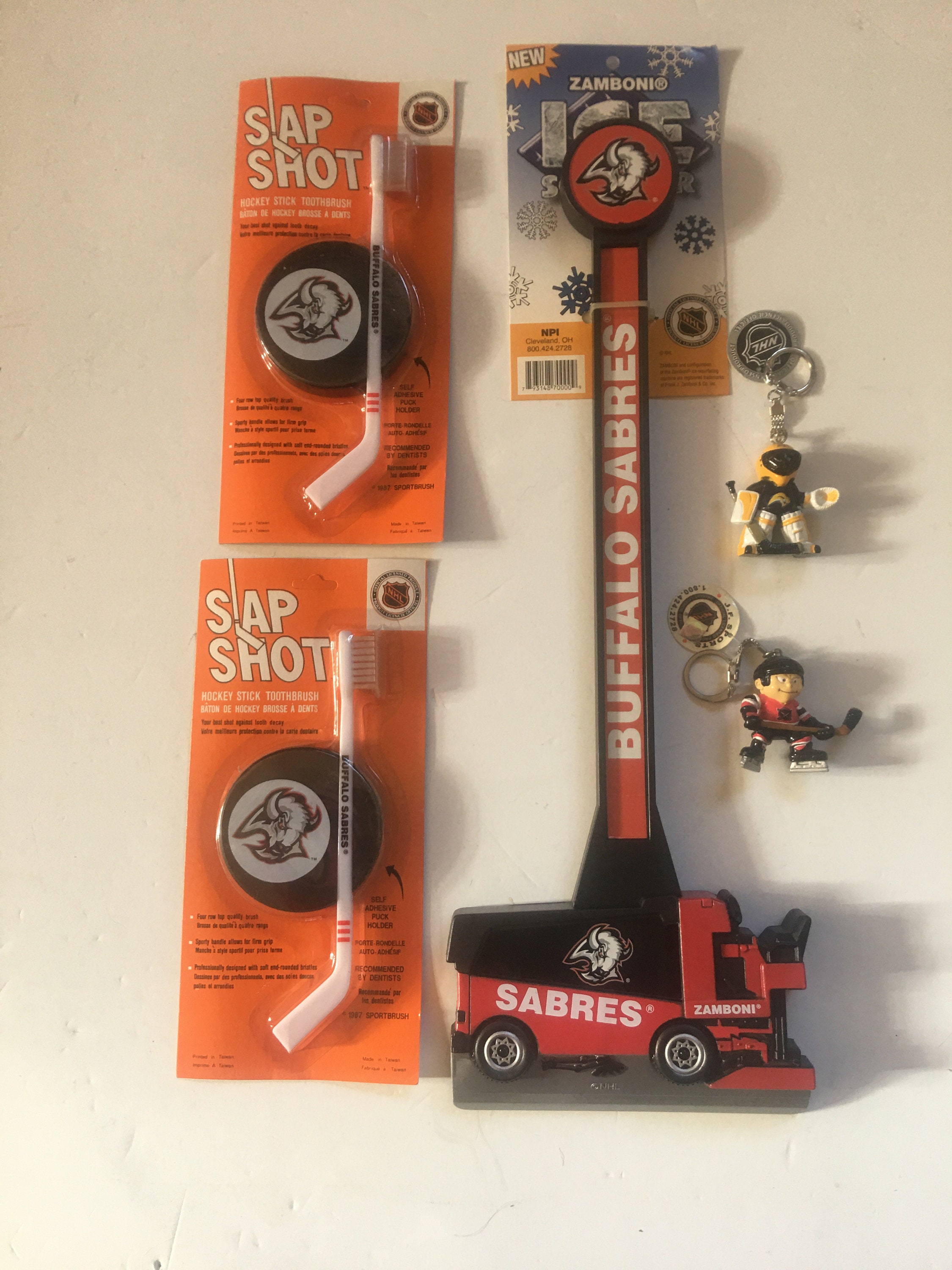 Buffalo Sabers Zamboni Ice Scraper, Pair of Sabers Toothbrushes and ...