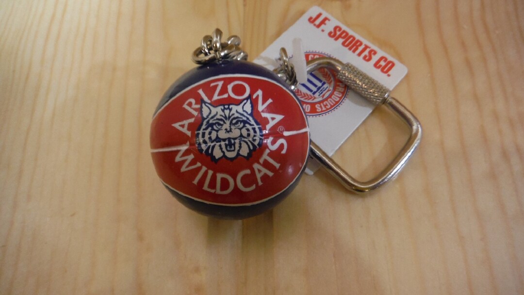 University of Arizona Wildcats Basketball Key Chain - Etsy