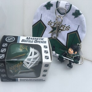 Dallas Star Hockey Key Chains and Bottle Opener - Etsy