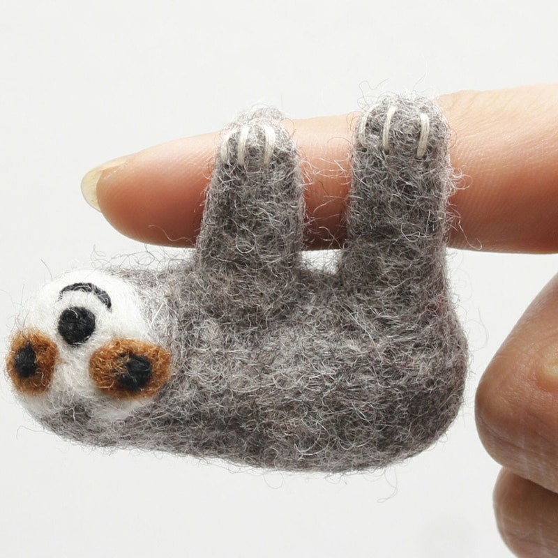 Felt Sloth - Etsy