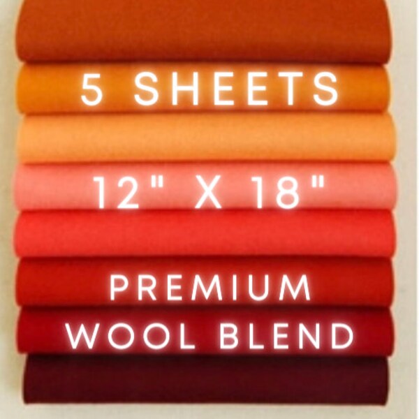 Wool Blend Felt Sheets - Etsy