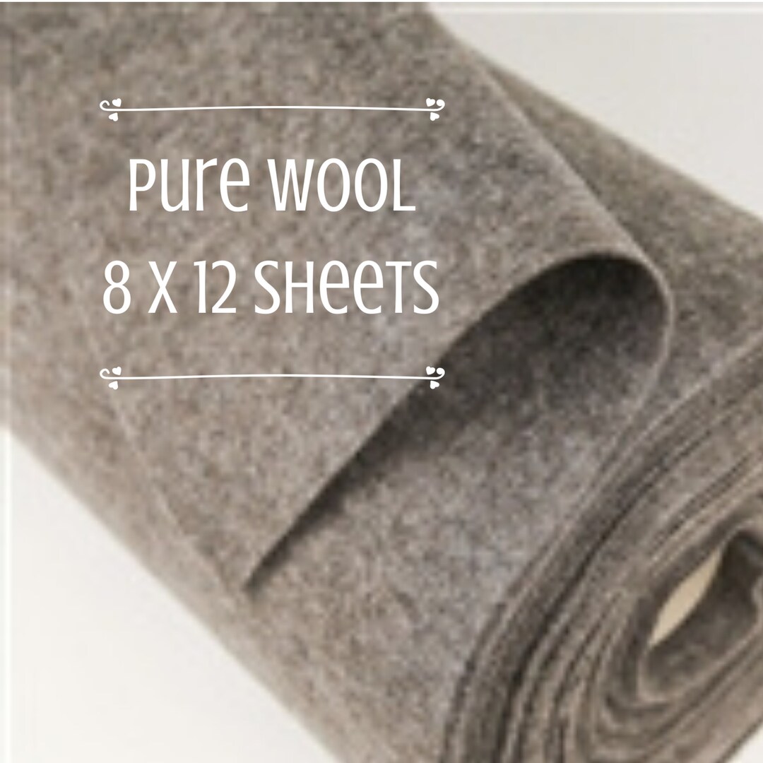 Heather Brown Merino Pure Wool Felt Craft Doll Embroidery Sheet - Etsy